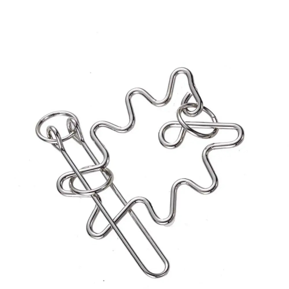 3D Metal Puzzle IQ Mind Brain Teaser Intelligence Buckle Interlock ...