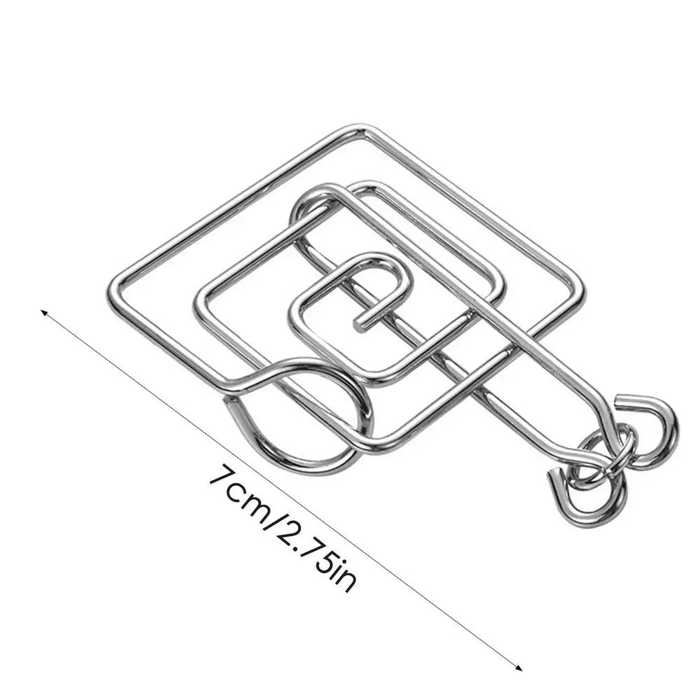 3D Metal Puzzle IQ Mind Brain Teaser Intelligence Buckle Interlock ...