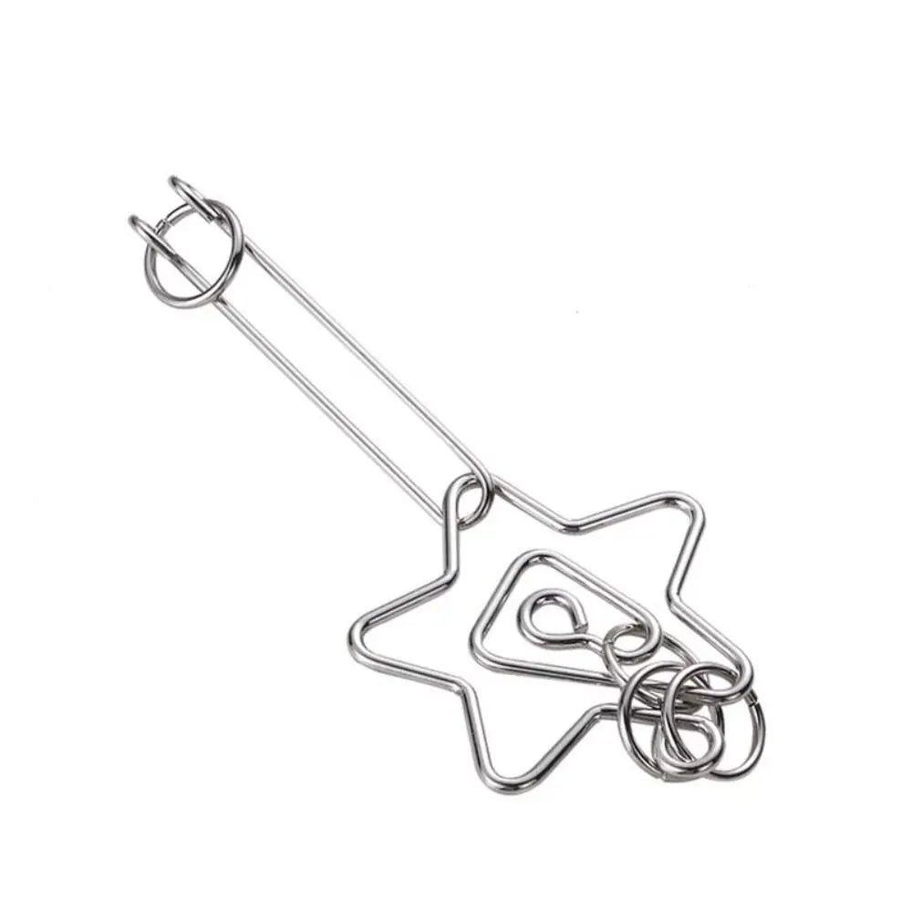 3D Metal Puzzle IQ Mind Brain Teaser Intelligence Buckle Interlock ...