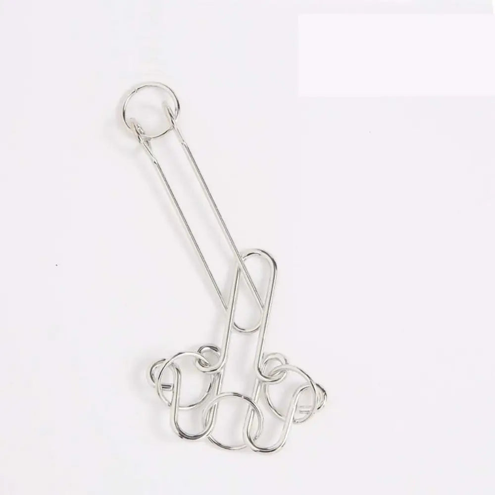 3D Metal Puzzle IQ Mind Brain Teaser Intelligence Buckle Interlock ...