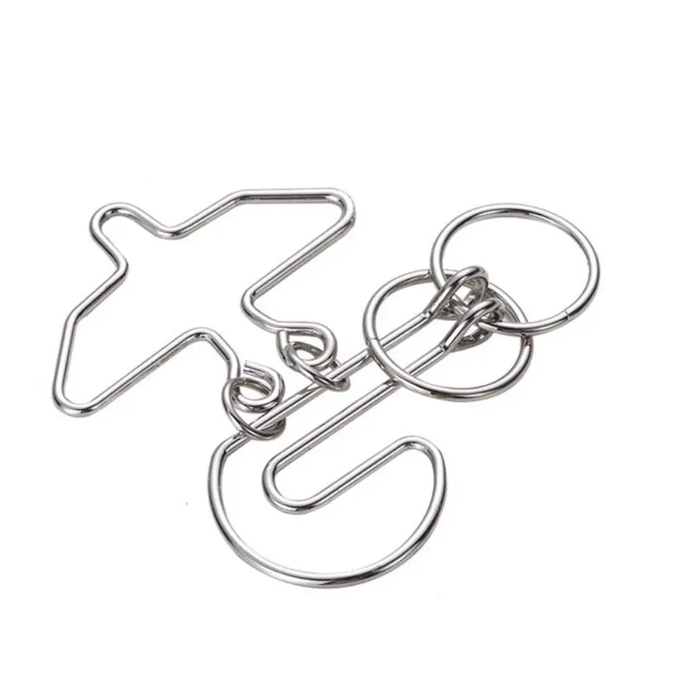 3D Metal Puzzle IQ Mind Brain Teaser Intelligence Buckle Interlock ...